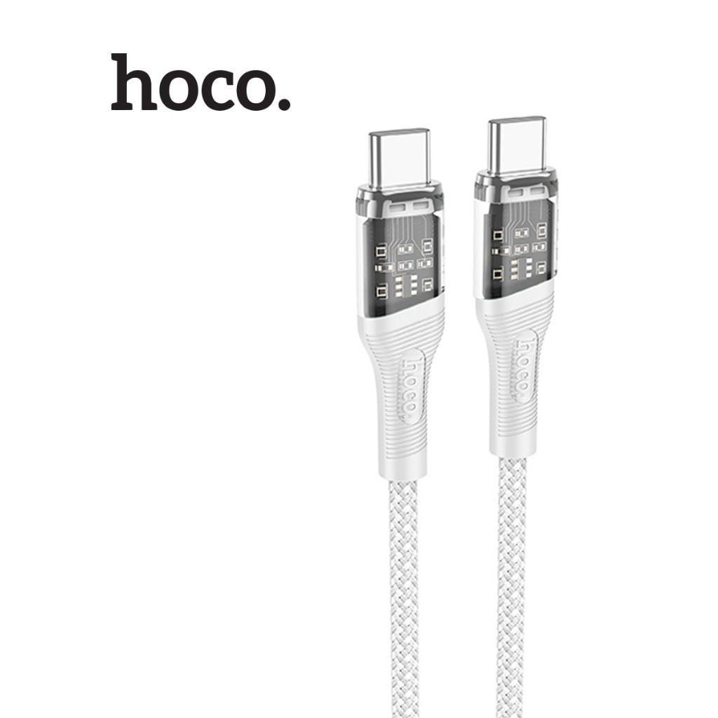 Hoco U111 Type-C to Type-C PD60W charging cable, 1.2M anti-tangle ...