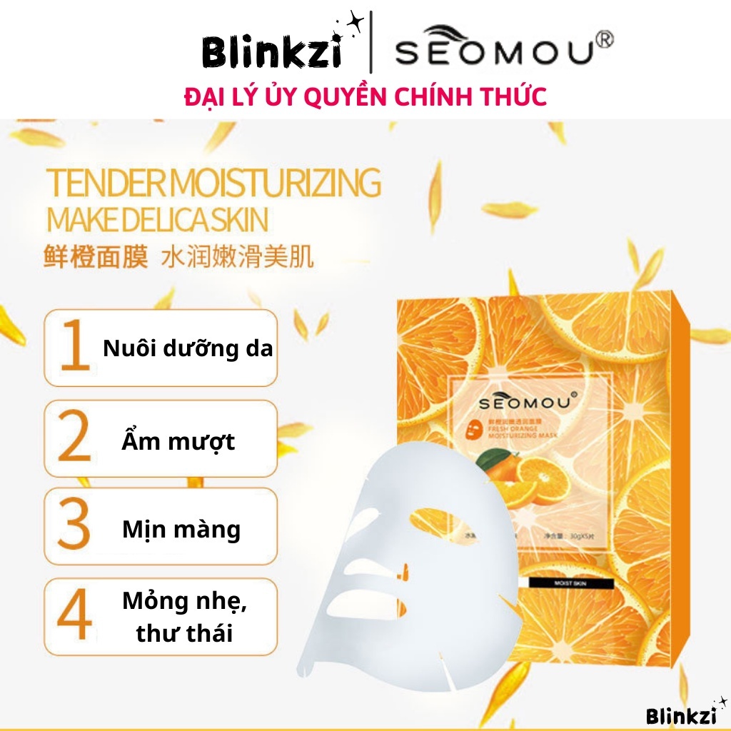 Combo of 10 SEOMOU Fruit Masks Moisturizing and Whitening (25ml x 10pcs ...