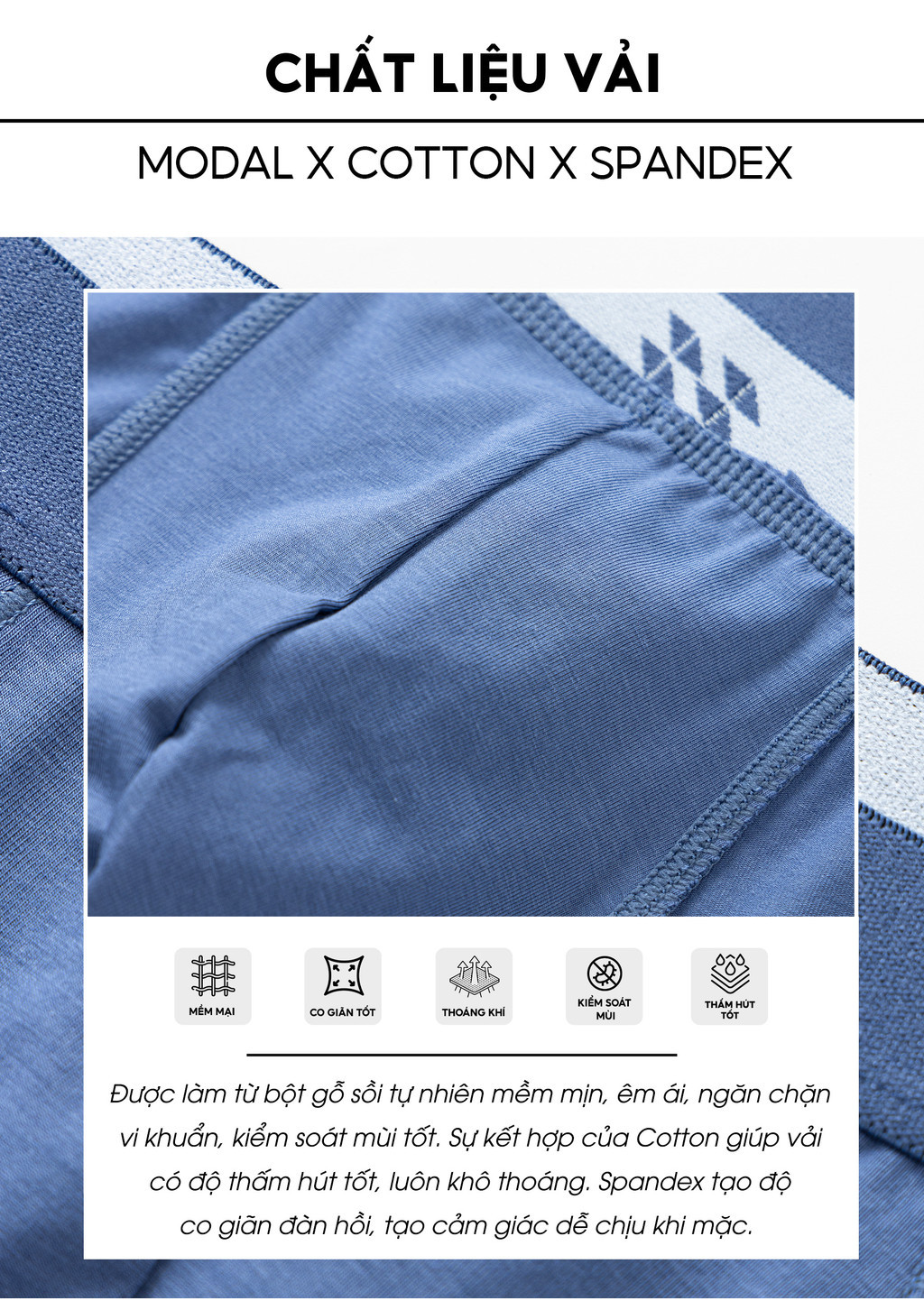 5S FASHION Men's Briefs Made of Soft, Absorbent Oak Fabric (BOX24003 ...