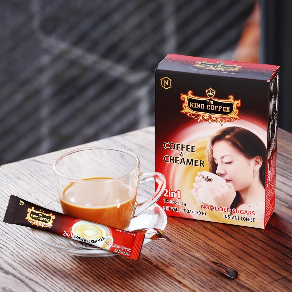 TNI KING COFFEE 2in1 Instant COFFEE - Box of 15 packs x 10g | Shopee ...