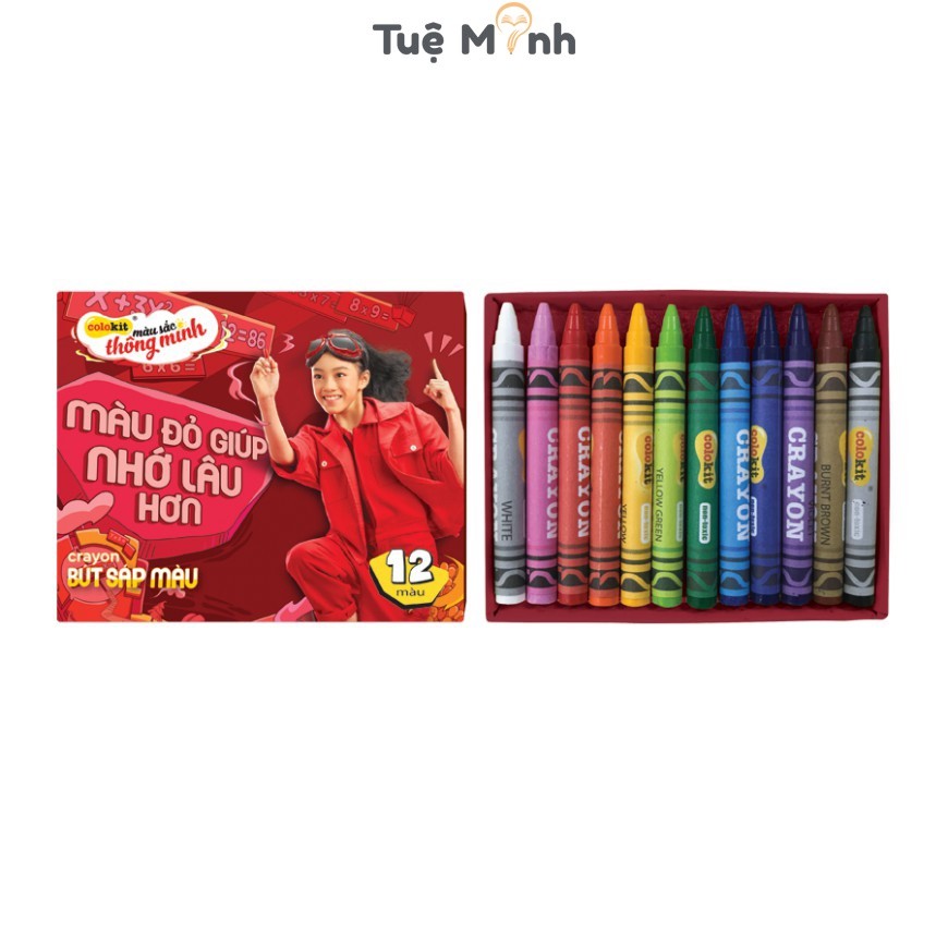 Colokit Thien Long 24/16/12/10 color coloring crayons set, optional art ...