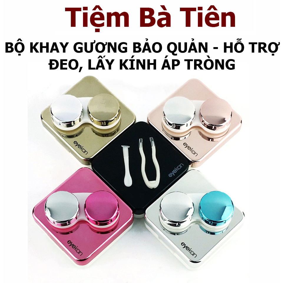 Kg9 mirror tray set for contact lenses, storage, gripper and lens wear ...