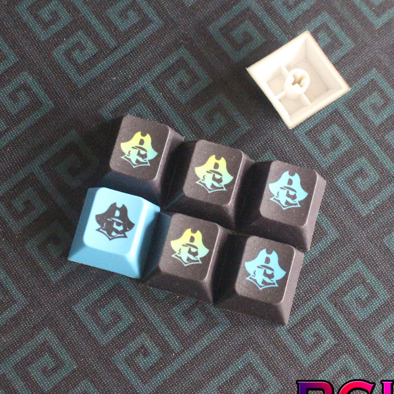 Odd Keycap Pirate Head Meditation Theme Cherry Profile In Dye Sub 1U R4 ...