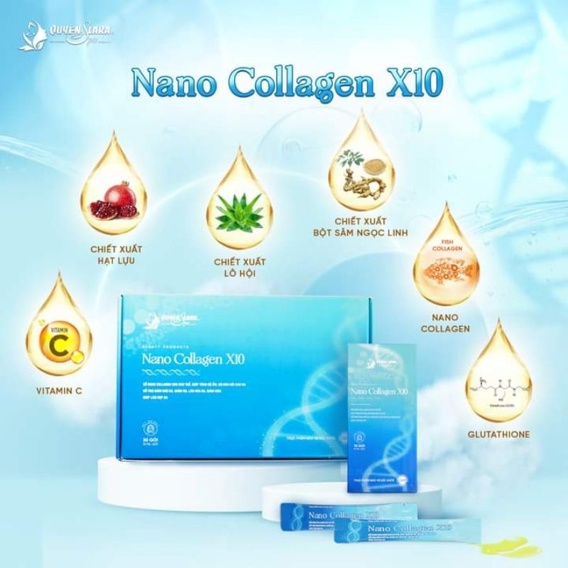 Nano collagen x 10 Quyen lara, clean Slingshotm, skin whitening, anti ...