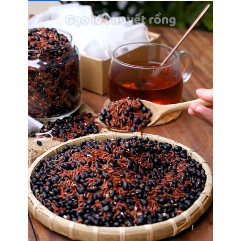 500g Hand-roasted brown rice black bean tea purifies the body and ...