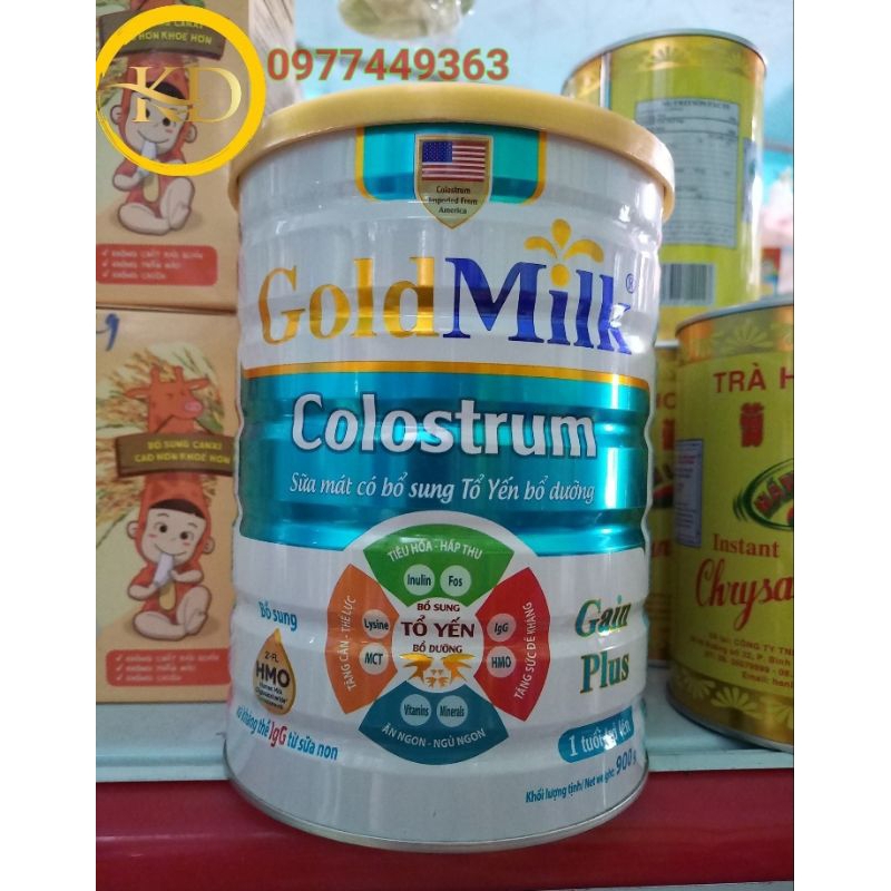 Goldmilk COLOSTRUM GAIN PLUS POWDER MILK 900G | Shopee Singapore