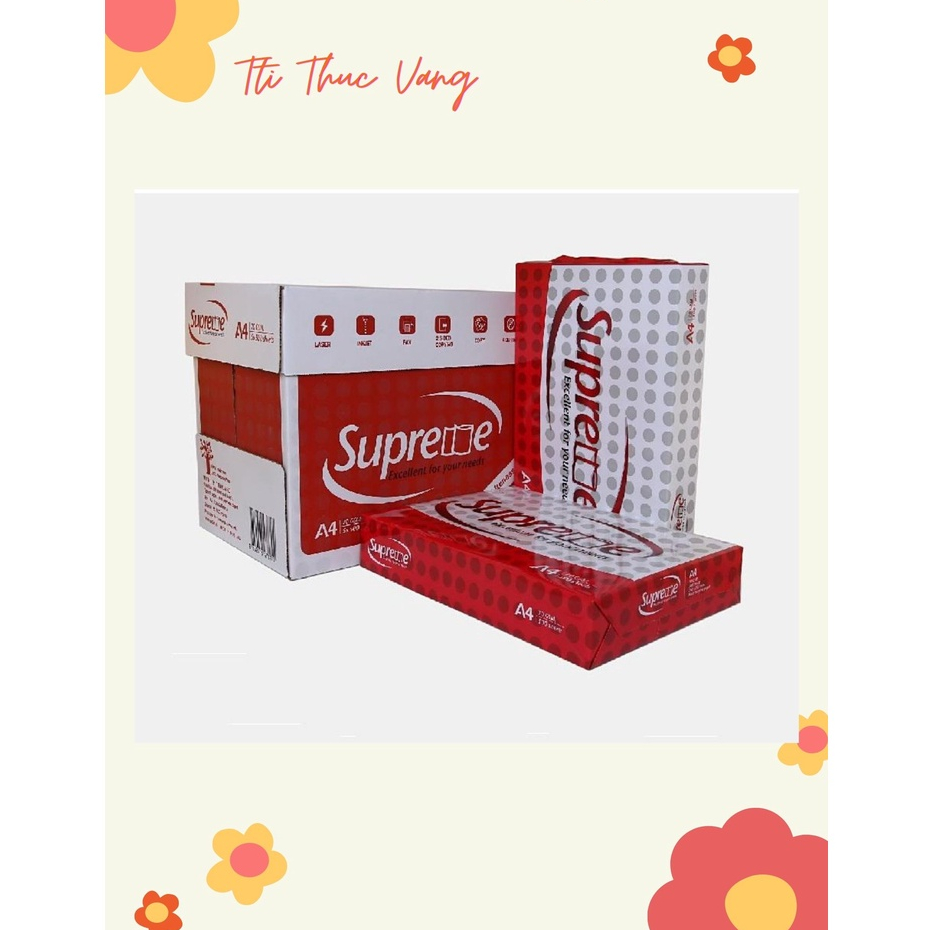 A4 SUPREME 70gsm Printing Paper, Factory Goods, Genuine - Thailand (500 ...