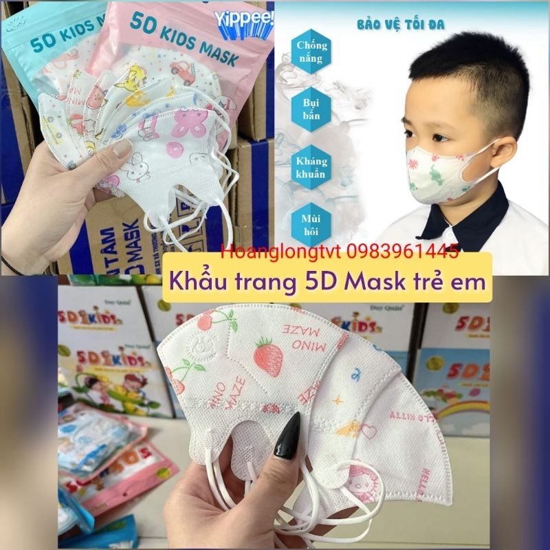 5d mask mask For Children 5-10 Years Old -5D Kid mask size to 5-10 ...