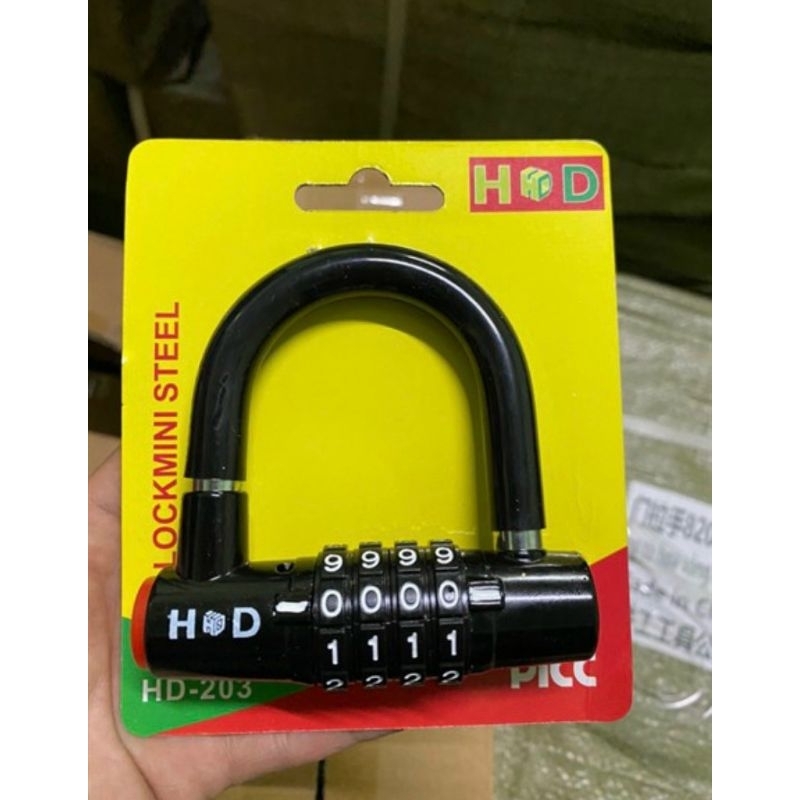 Hd Safety Number Lock In Red-Black House Door Lock With 4 Password ...