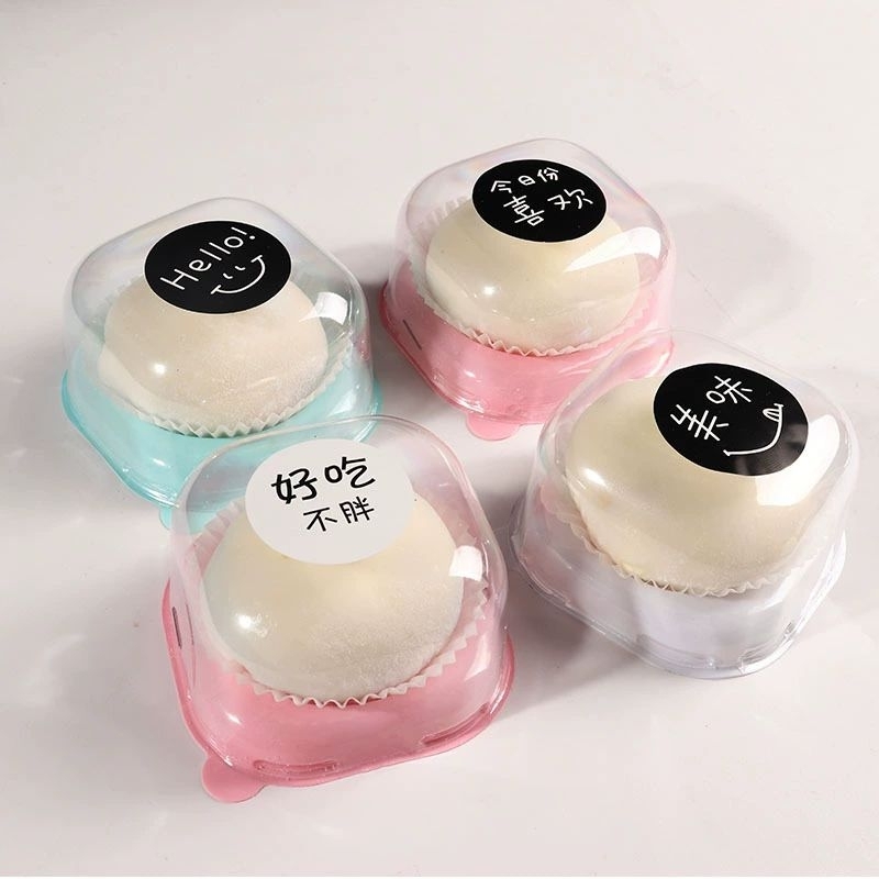 Plastic Box with Mochi Gourd Lid in 1 Box for Taiwanese Moon Cakes and ...