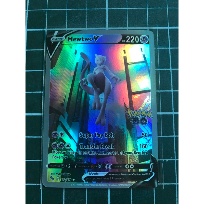 Pokemon MewTwo Card (Pokemon Go,Rare) | Shopee Singapore