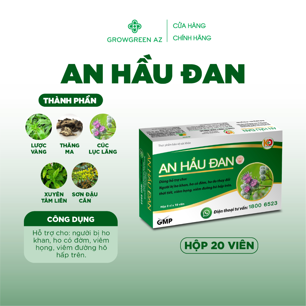 Ahd - An Hau Dan Grow Green AZ Cough Lozenges Eliminates Granuloma Sore ...