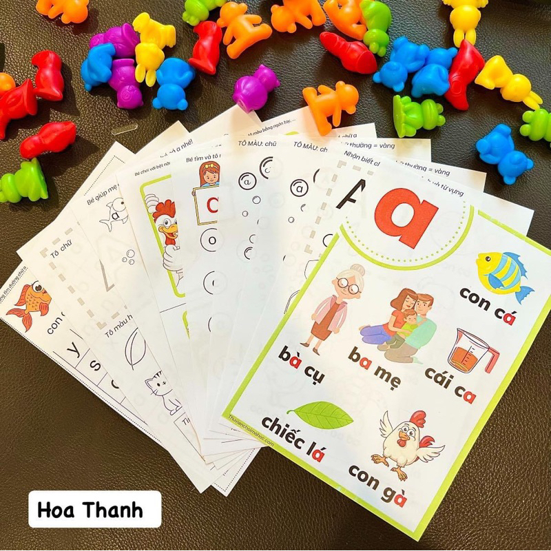 Vietnamese alphabet learning cards (200 years old) | Shopee Singapore