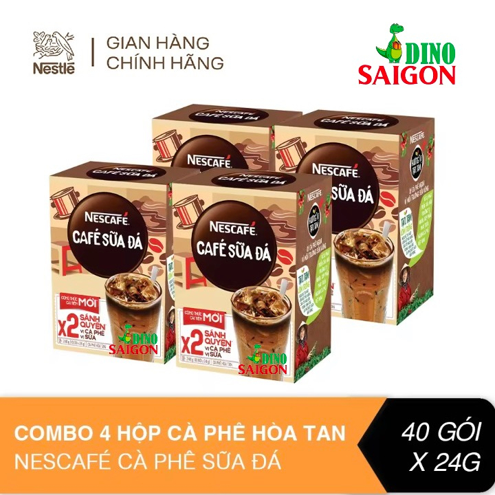Combo of 4 Boxes of Nescafé 3in1 Milk Coffee Iced Milk Coffee (Box of ...