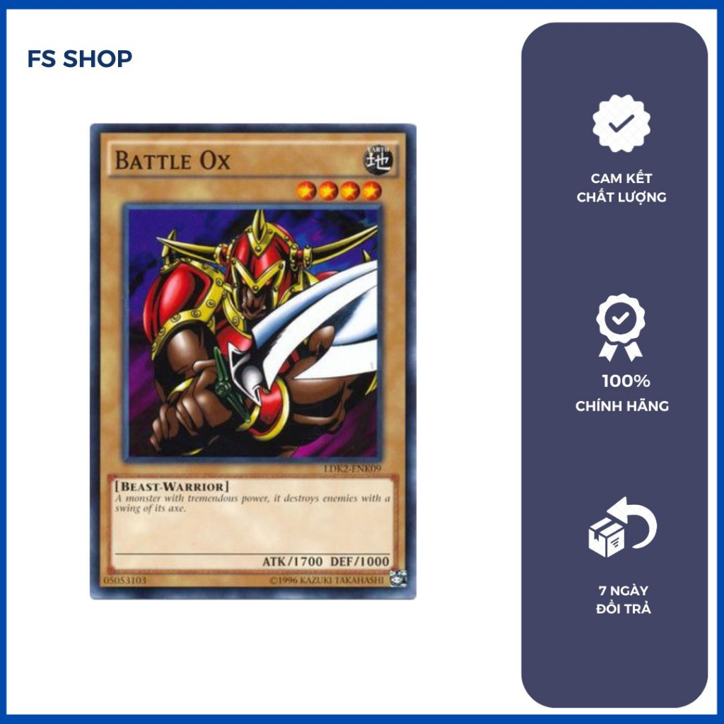 Genuine Yugioh Card Battle Ox (Common ) | Shopee Singapore