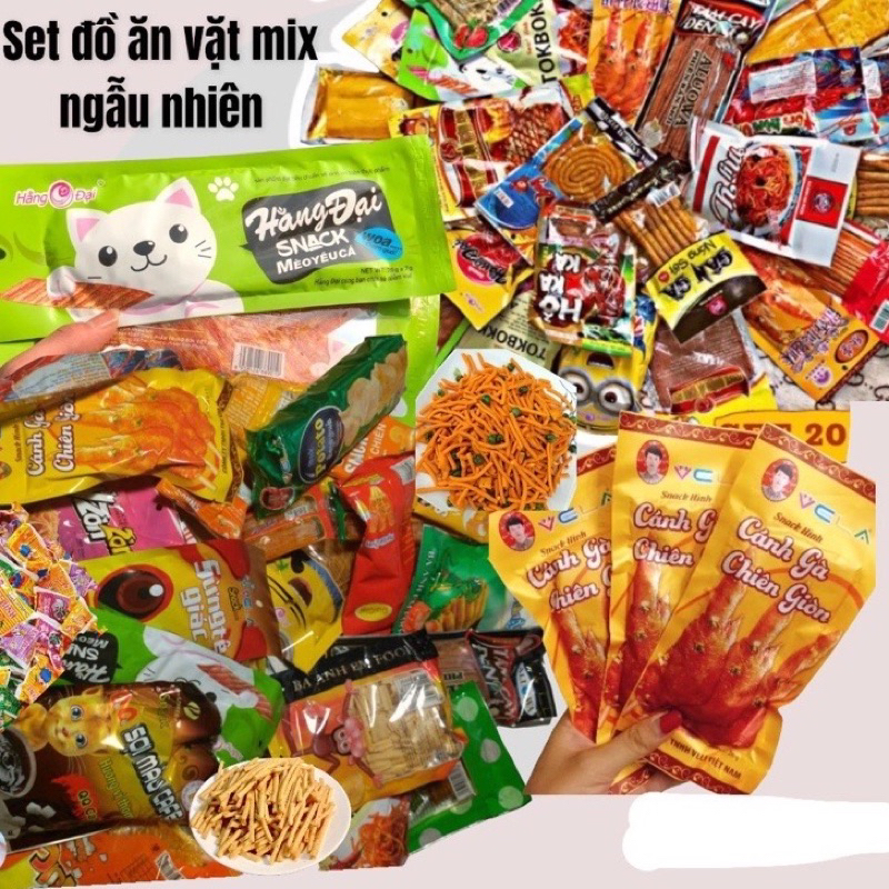 Combo 15 Piece childhood snacks, super delicious random school gate ...