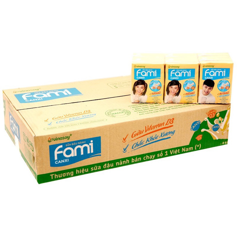 Fami calcium milk carton, pure, low sugar 36 boxes x 200ml | Shopee Singapore
