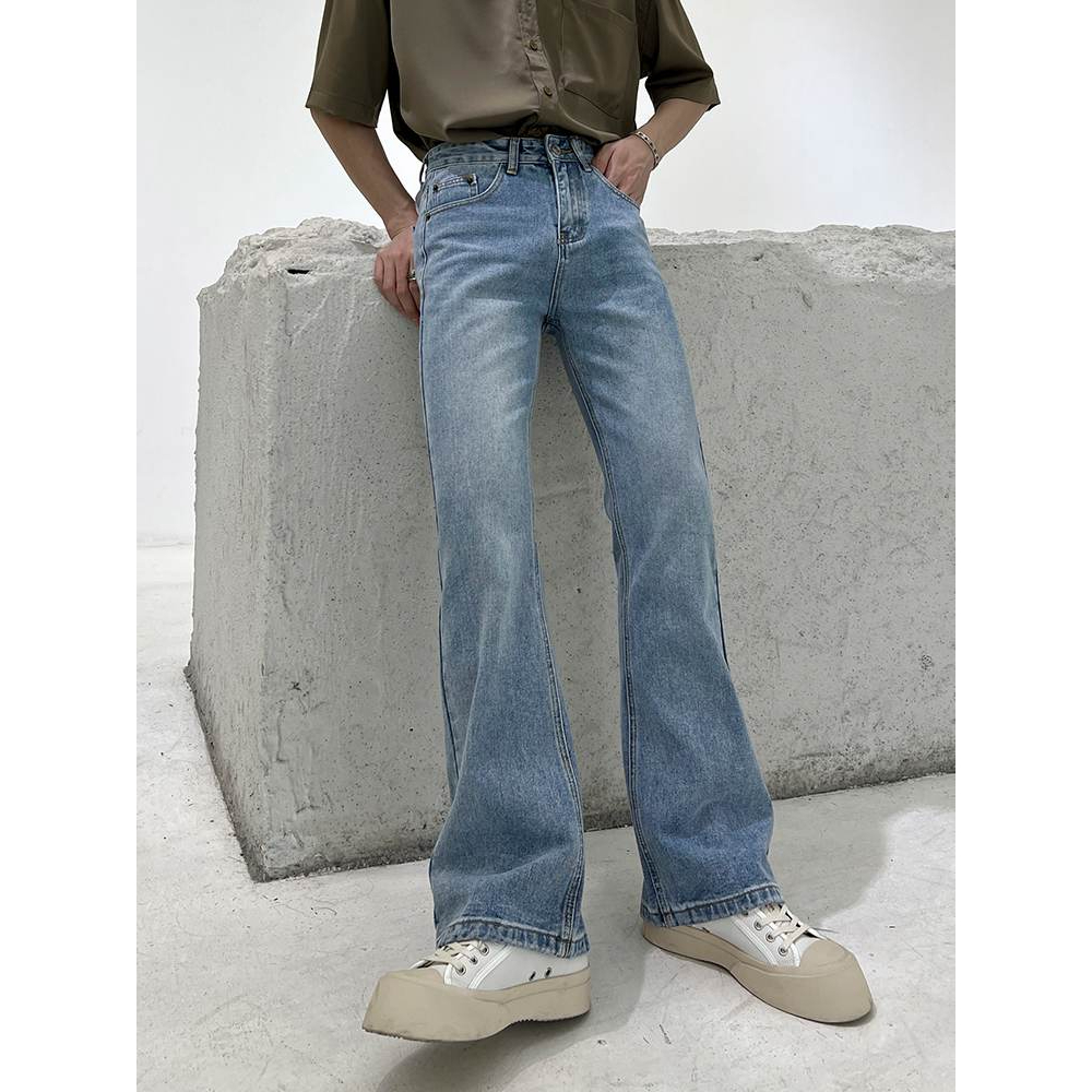 Flared Men'S Jeans - Personality Men'S Jeans - Some Thick, Elastic ...