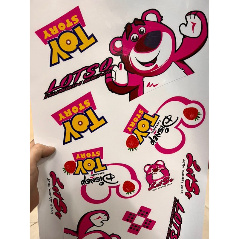 Lotso bear logo decal sticker (13 images/sheet) | Shopee Singapore