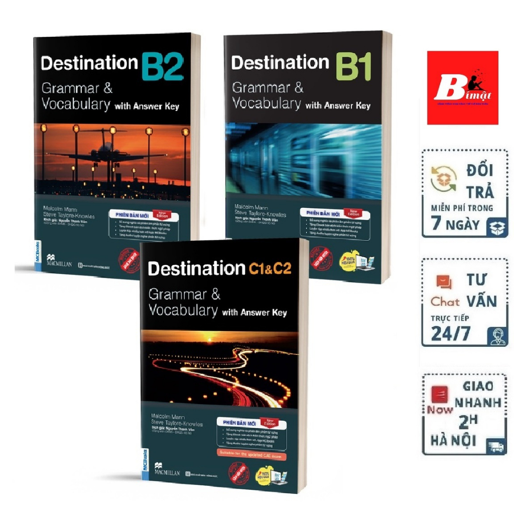 Book - Complete Set of 3 Destination Grammar Textbooks & Vocabulary B1 ...