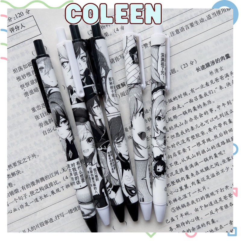 Moka Ballpoint Pen Black Gel Ink Nib 0.5mm Japanese Comic Anime ...