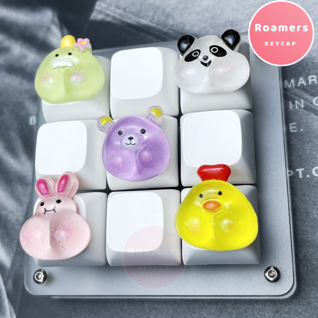 Keycap Cute Round Face Mechanical Keyboard Buttons | Shopee Singapore