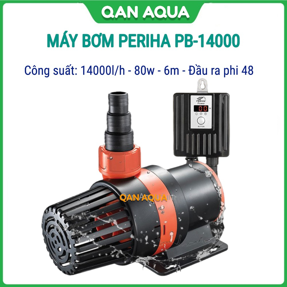 Periha PB 14000 pump, 80w koi pond pump, 6m high, 48mm output tube ...