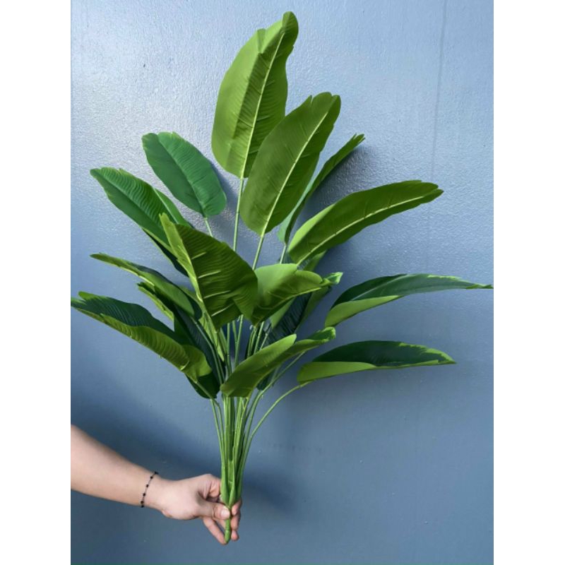 Fake Banana Leaf Cluster with 18 Leaves, 70cm high, Fake Tree (real ...