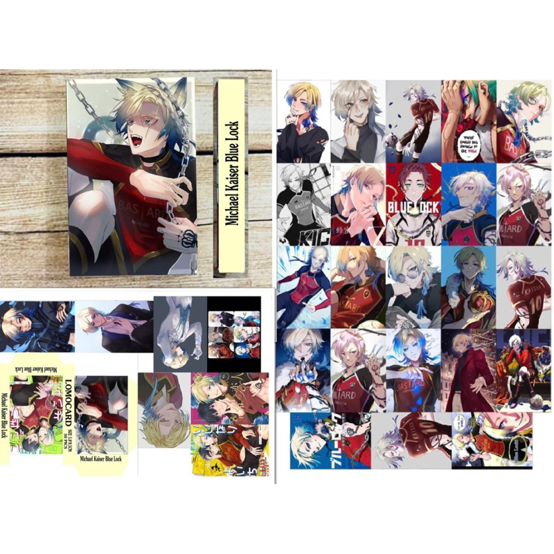 Blue lock Michael kaiser lomo card set with 30 different photos with ...