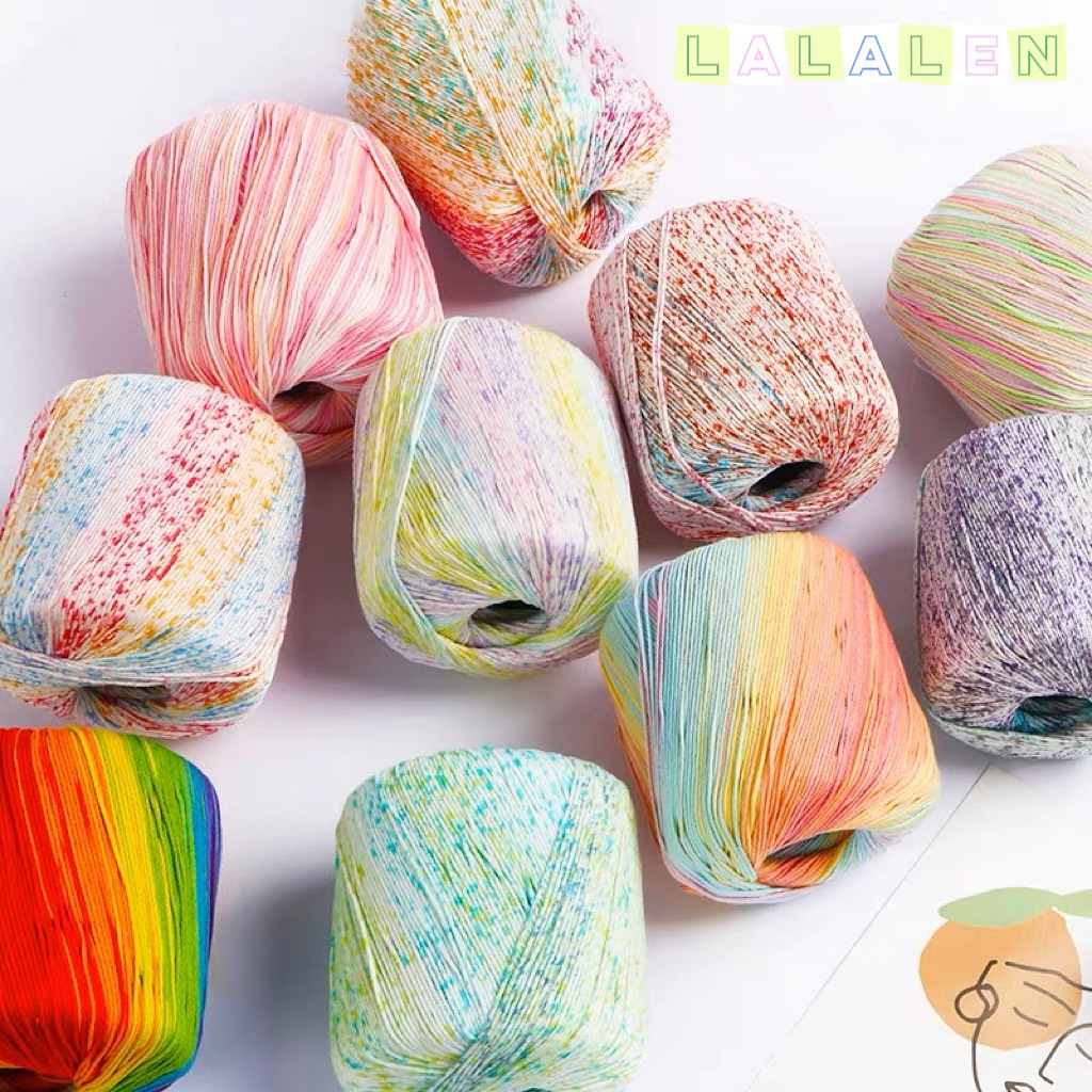 Lace Line Yarn - 100% Cotton Solid Color & Fluffy - Roll 40gr (Hooking ...