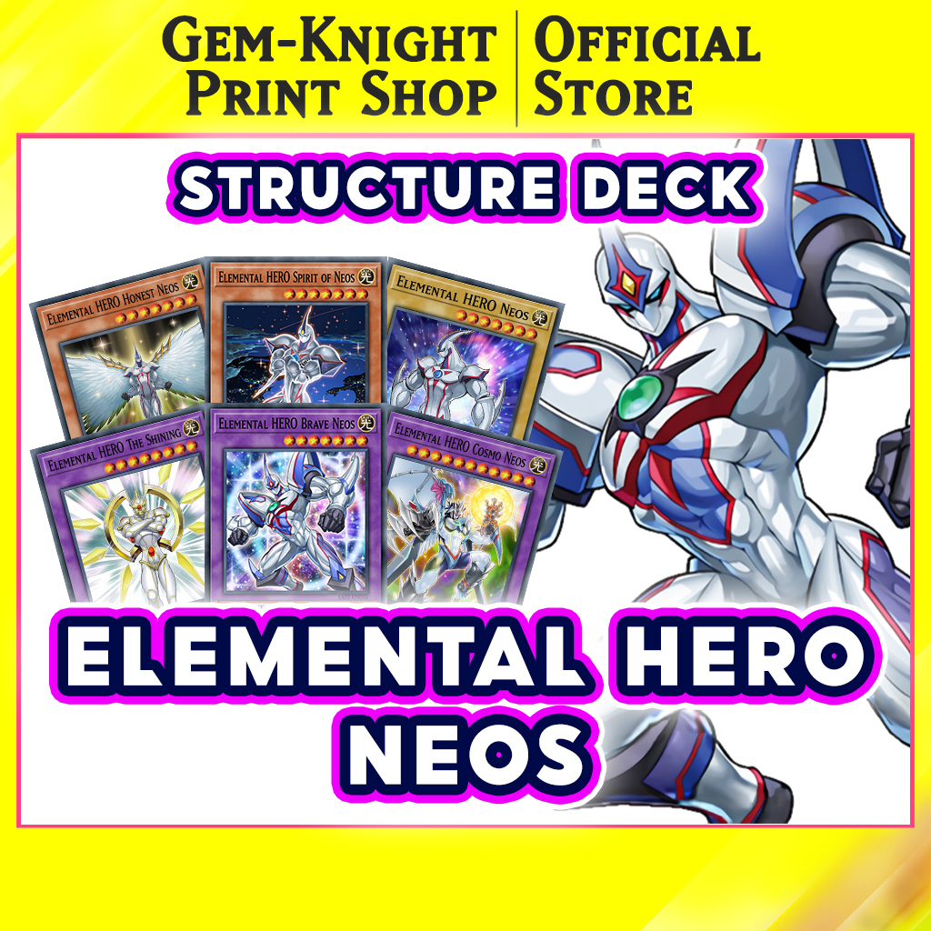 [Printed Cards] Yugioh Deck - Elemental HERO Neos - Structure Deck | Shopee Singapore