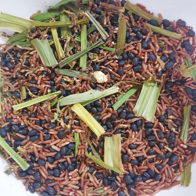 1kg BLACK BEAN TEA WITH BROWN RICE WITH PINEAPPLE LEAF (Fragrant Sticky ...