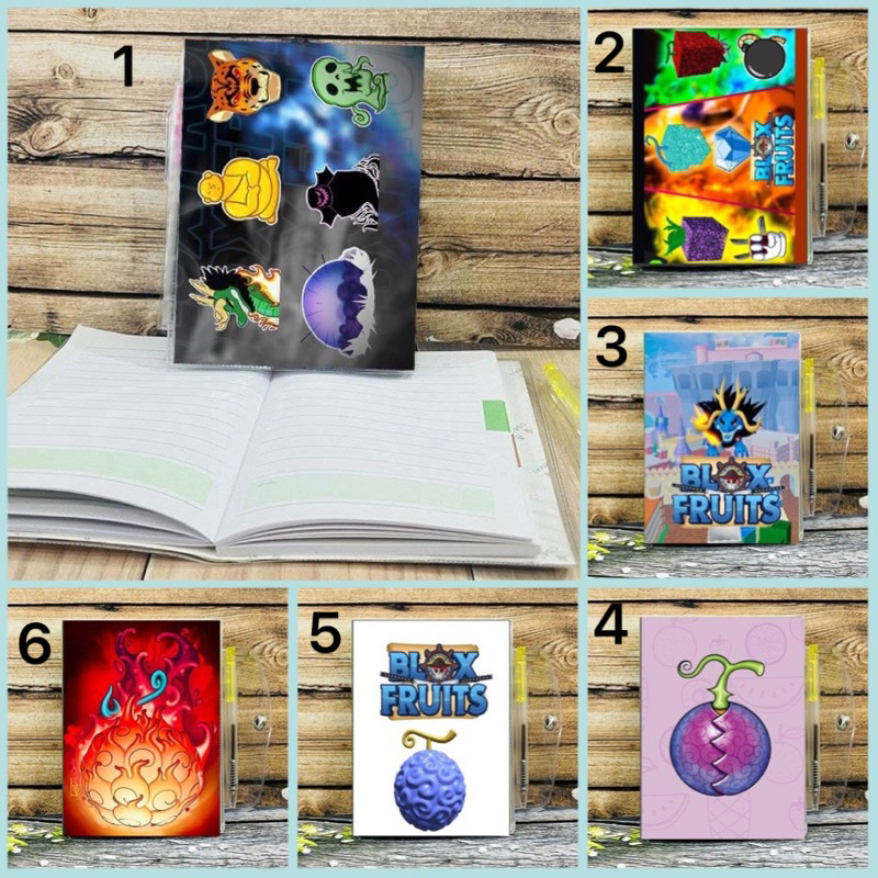 Blox fruits notebook comes with a pen/picture notebook Game Blox fruits | Shopee Singapore