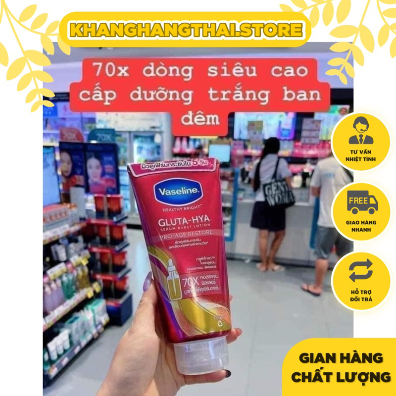 Vaseline gluta hya lotion 70x 300ml Thailand | Shopee Singapore