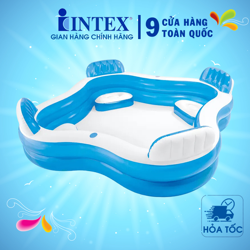 INTEX genuine square family inflatable swimming pool | Shopee Singapore