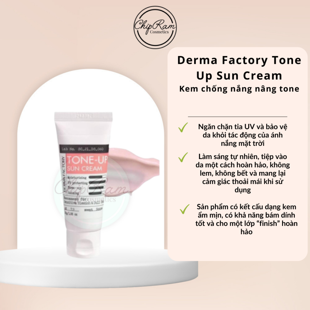 Derma Factory Tone Up Sun Cream 30g | Shopee Singapore