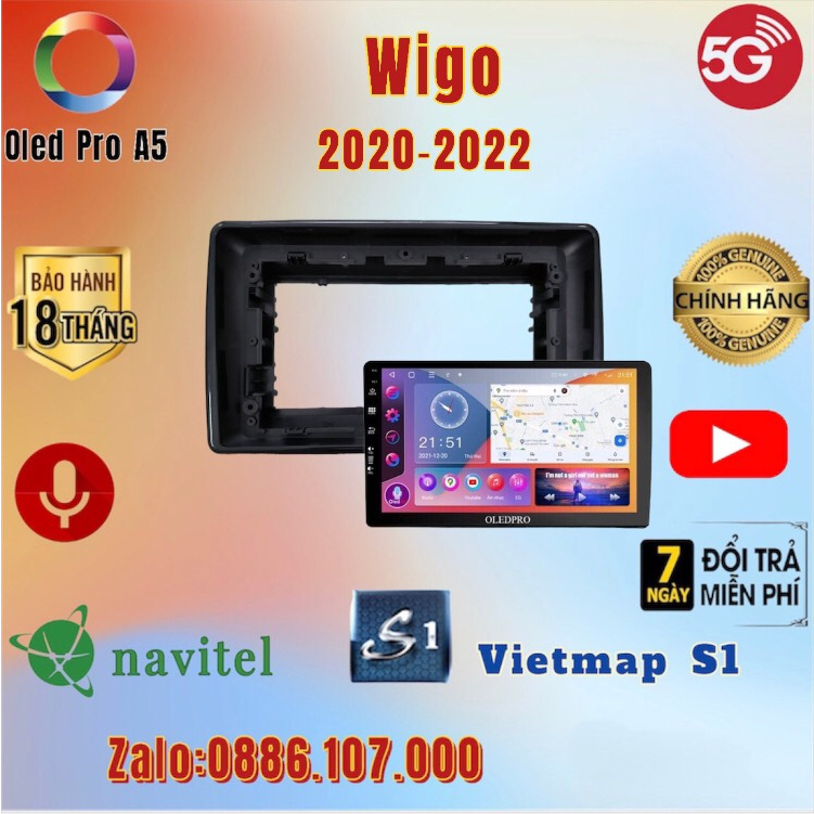 Android Oled Pro A5 New DVD Screen According To Wigo 2020-2022, 9 inch ...