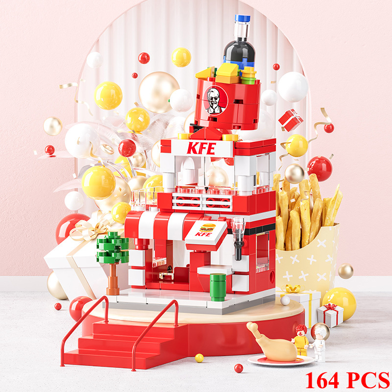 164 Details - KFC Store assembly toy set/ KFC Fried Chicken Restaurant ...
