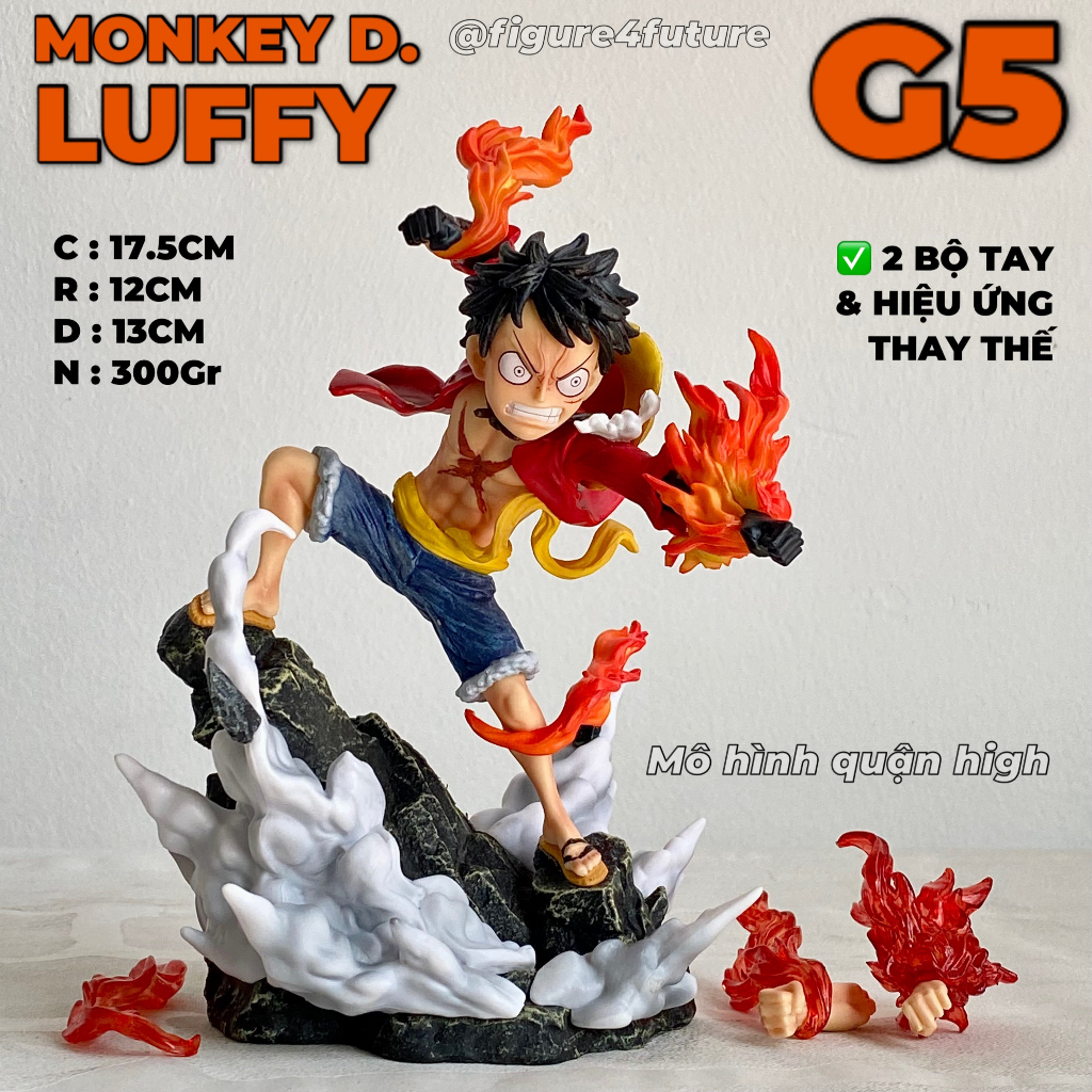 Monkey D Model. Super nice Luffy G5 comes with 2 sets of hands - Luffy ...