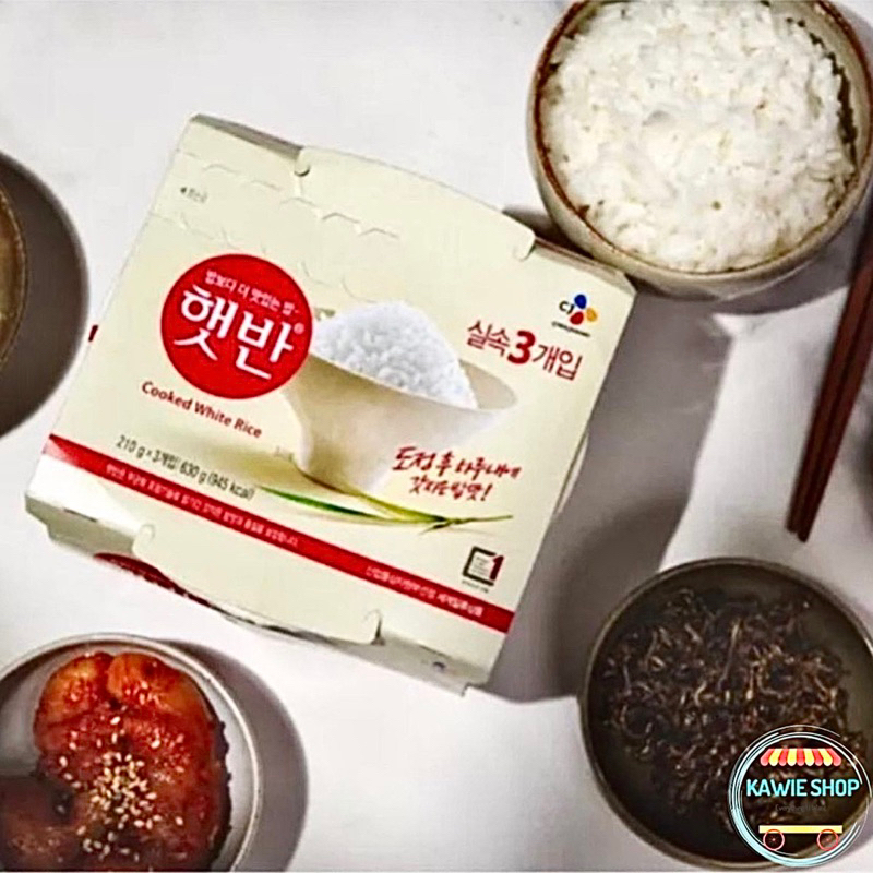 [CJ] Delicious And Convenient Korean Instant White Rice - Box Of 210G | Shopee Singapore