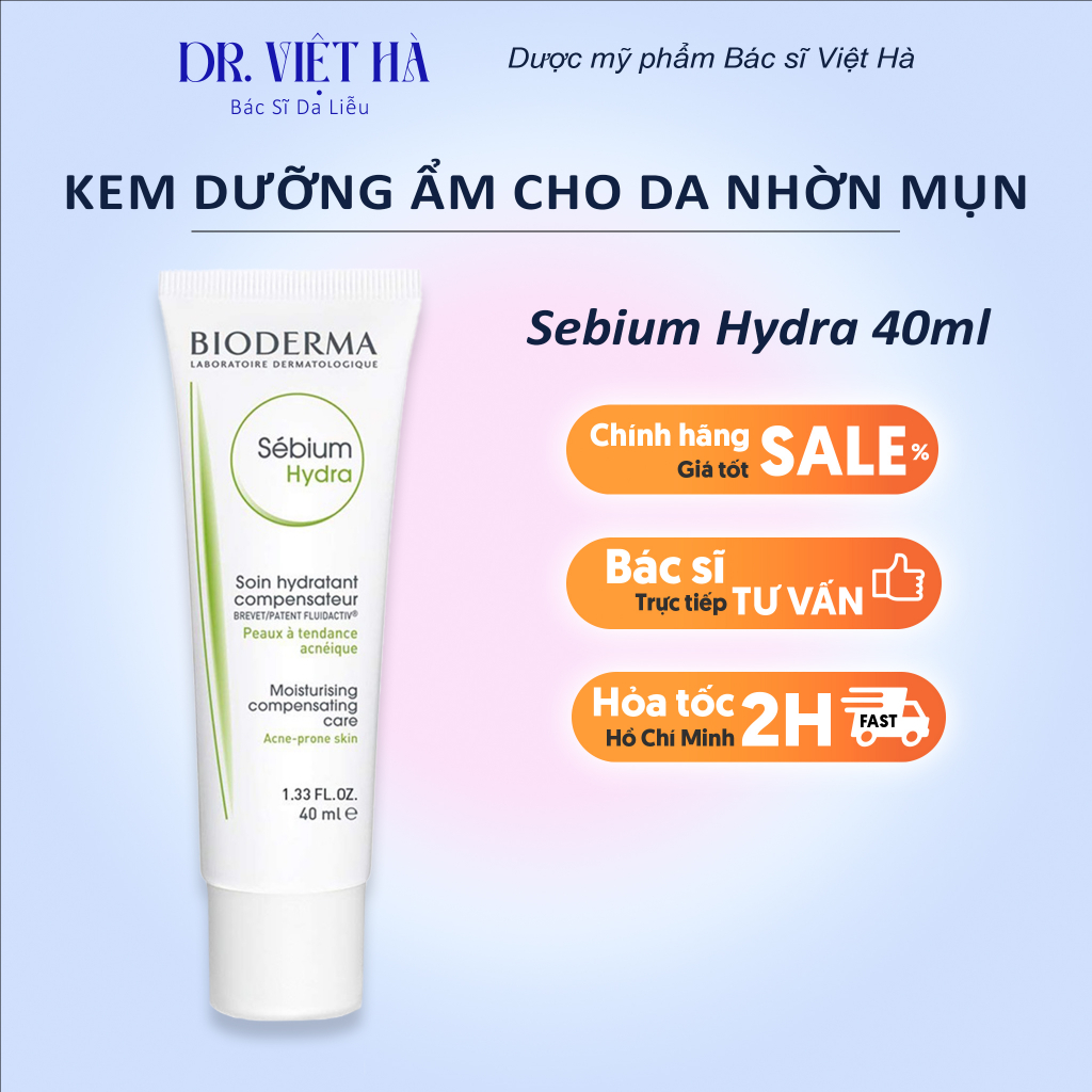 Bioderma Sebium Hydra Moisturizing Cream for Oily and Acne-prone Skin ...