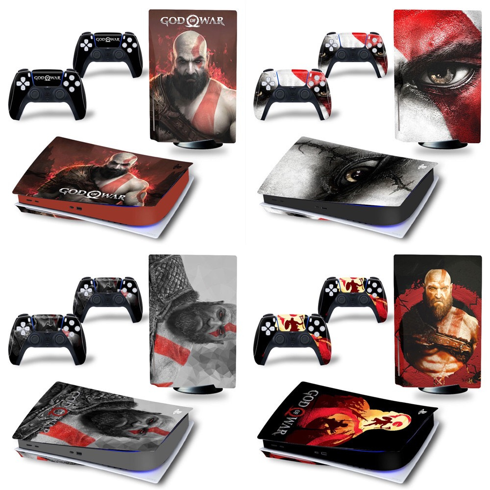 God Of War Game Console and PS5 Controller Skin Decal Set for ...