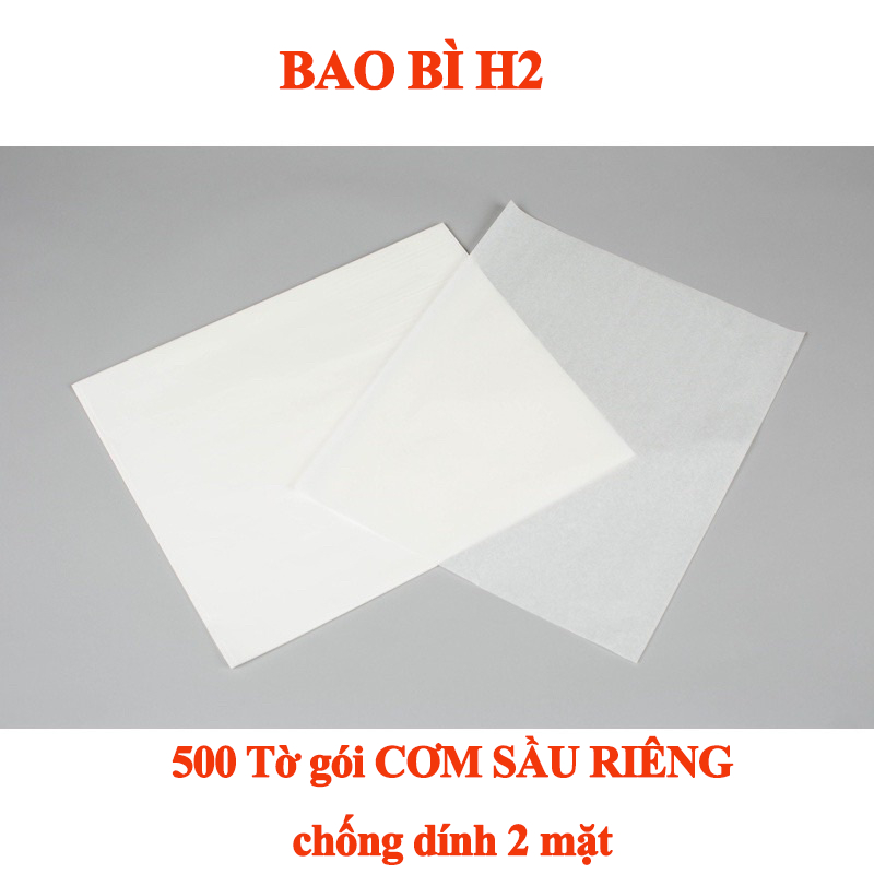 Durian wrapping paper (500 sheets 15x30cm) double-sided non-stick ...