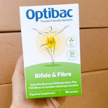 Probiotics Optibac Green Bifido Fiber supports constipation and adds ...