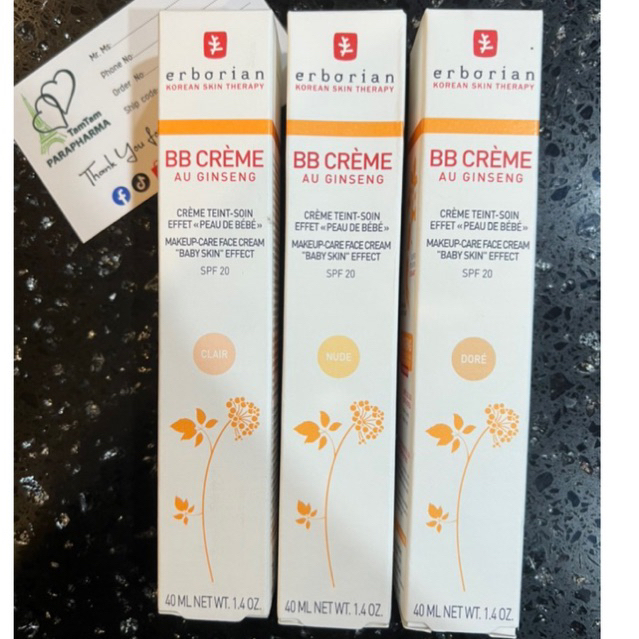 [available] ERBORIAN BB cream foundation in all colors TamTam | Shopee ...