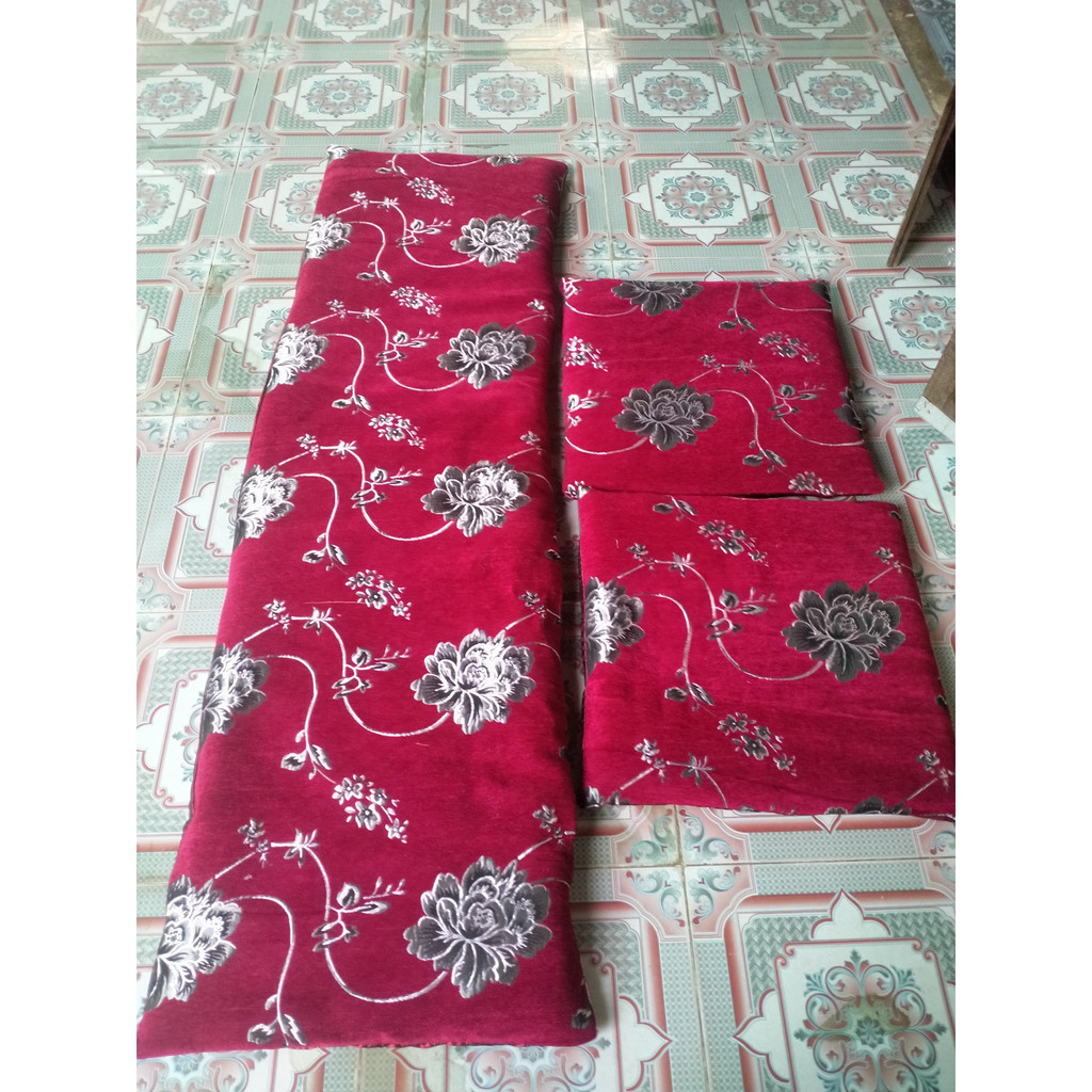 Wooden chair cushion set, rough velvet felt sofa mat, 1m70x50x5 cm and ...