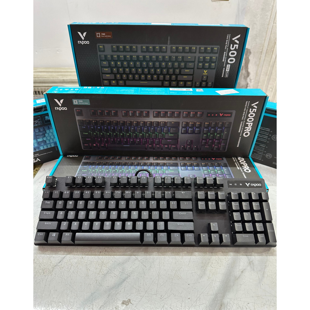[New 100%] RAPOO V500 Pro Computer Keyboard | Shopee Singapore
