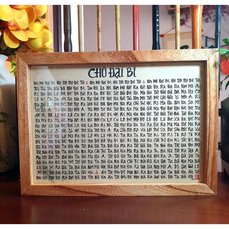 Calligraphy Painting Uncle Dai Bi - Sharp And Delicate, Bring Peace And ...
