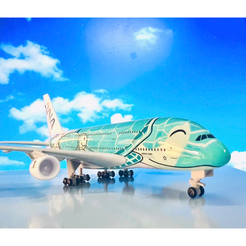 Japan Air ANA Airbus A380 Cartoon Sea Turtle Airlines Model Plane 1:400 ...