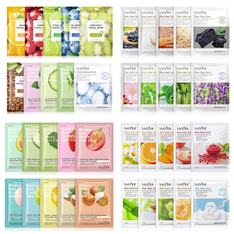 [Free 5 Sleepers] Combo of 50 Sadoer Masks Mix 25 Diverse Patterns ...